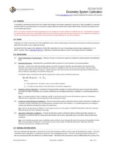 Dosimeter Batch Calibration - GEX Document Library