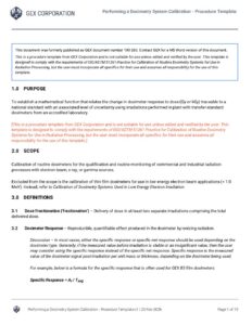 Performing a Dosimeter Batch Calibration - GEX Document Library